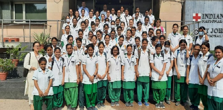 Visit to Indian Red Cross by Final Year B.Sc (H) Students